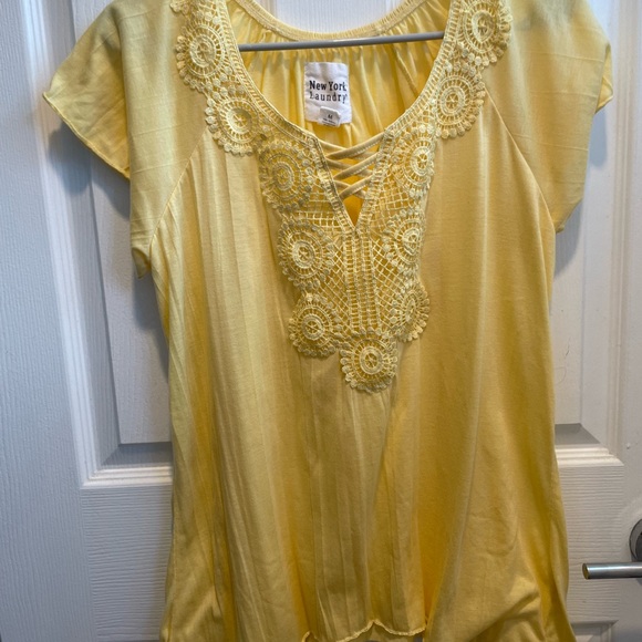 New York Laundry | Tops | Yellow Dress Shirt | Poshmark